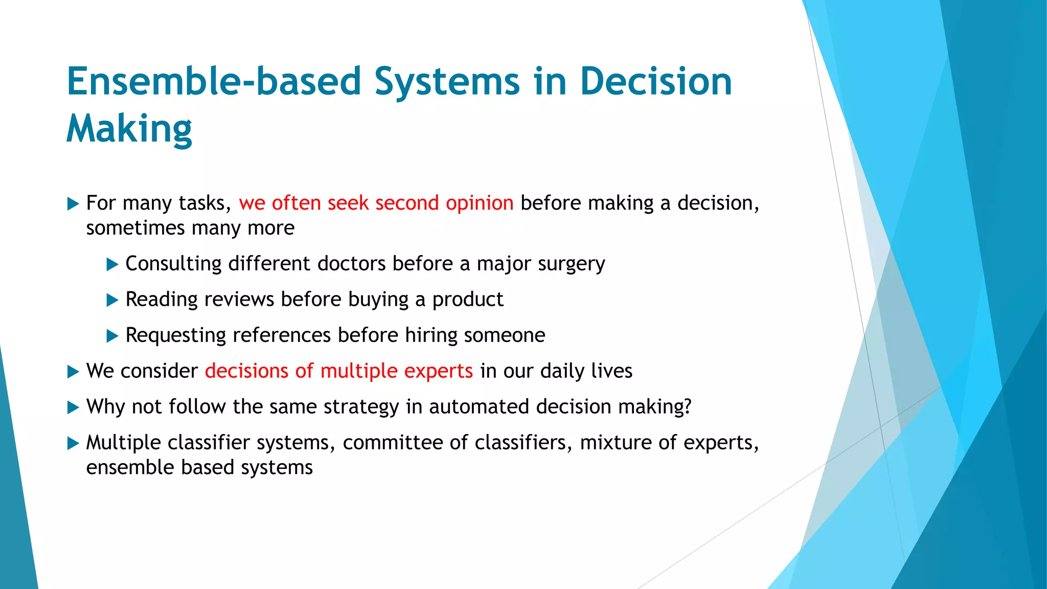 Multiple Classifier Systems | PPT Multiple Classifier Systems | PPT