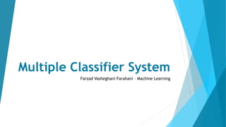 Multiple Classifier Systems | PPT