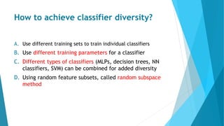 Multiple Classifier Systems | PPT