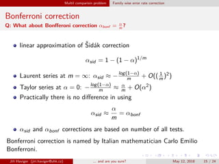 Multiple comparison problem | PDF