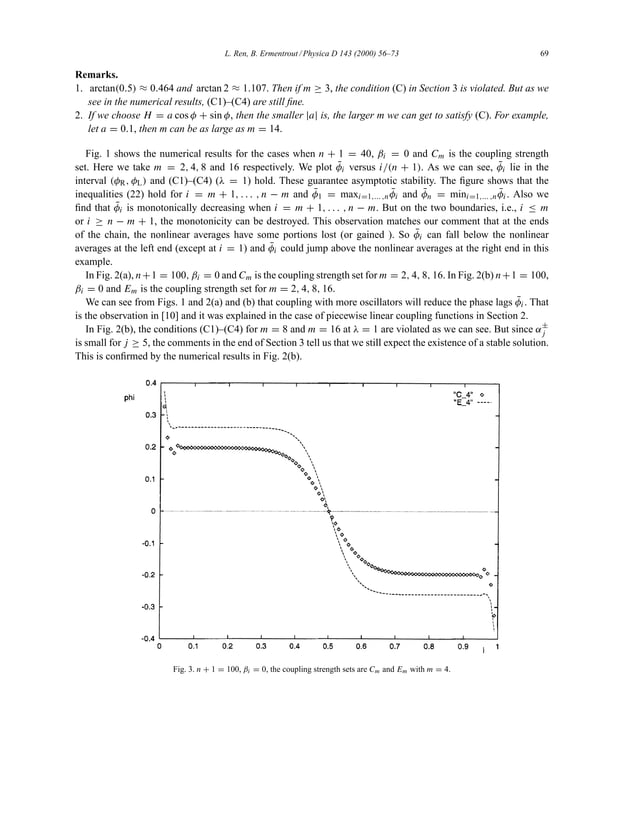 Phase locking in chains of multiple-coupled oscillators | PDF