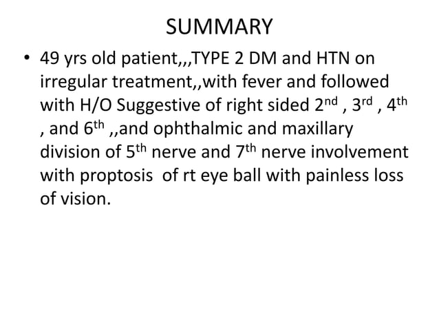 Multiple cranial nerve palsies | PPTX | Eye and Vision Conditions ...