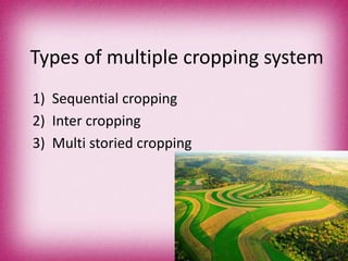 Multiple cropping systems | PPTX