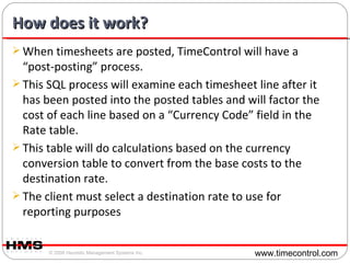 Multiple Currencies In Time Control | PPT