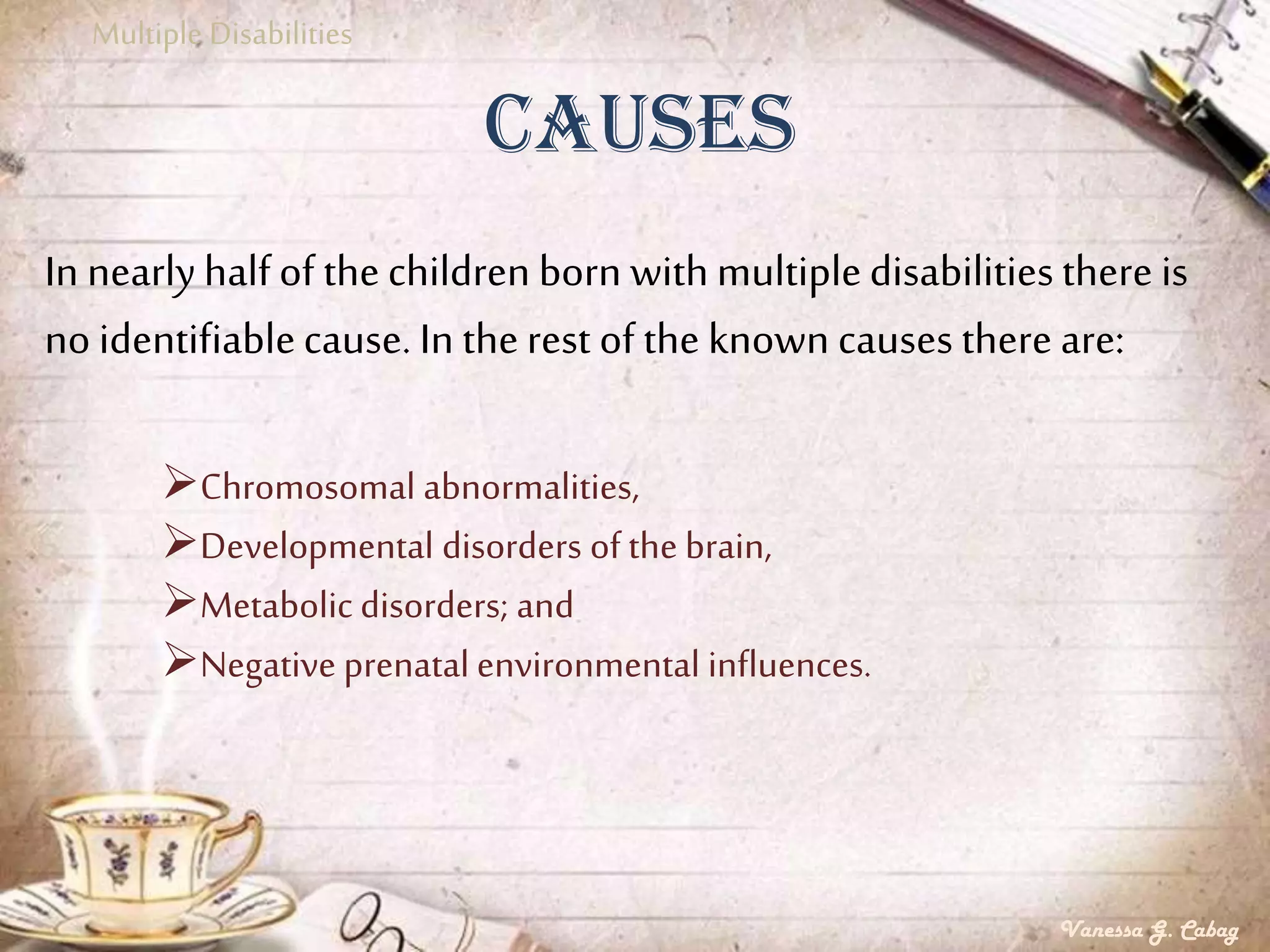 Multiple disabilities | PPTX