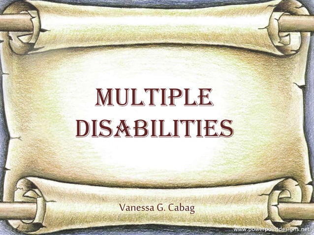Multiple disabilities | PPTX