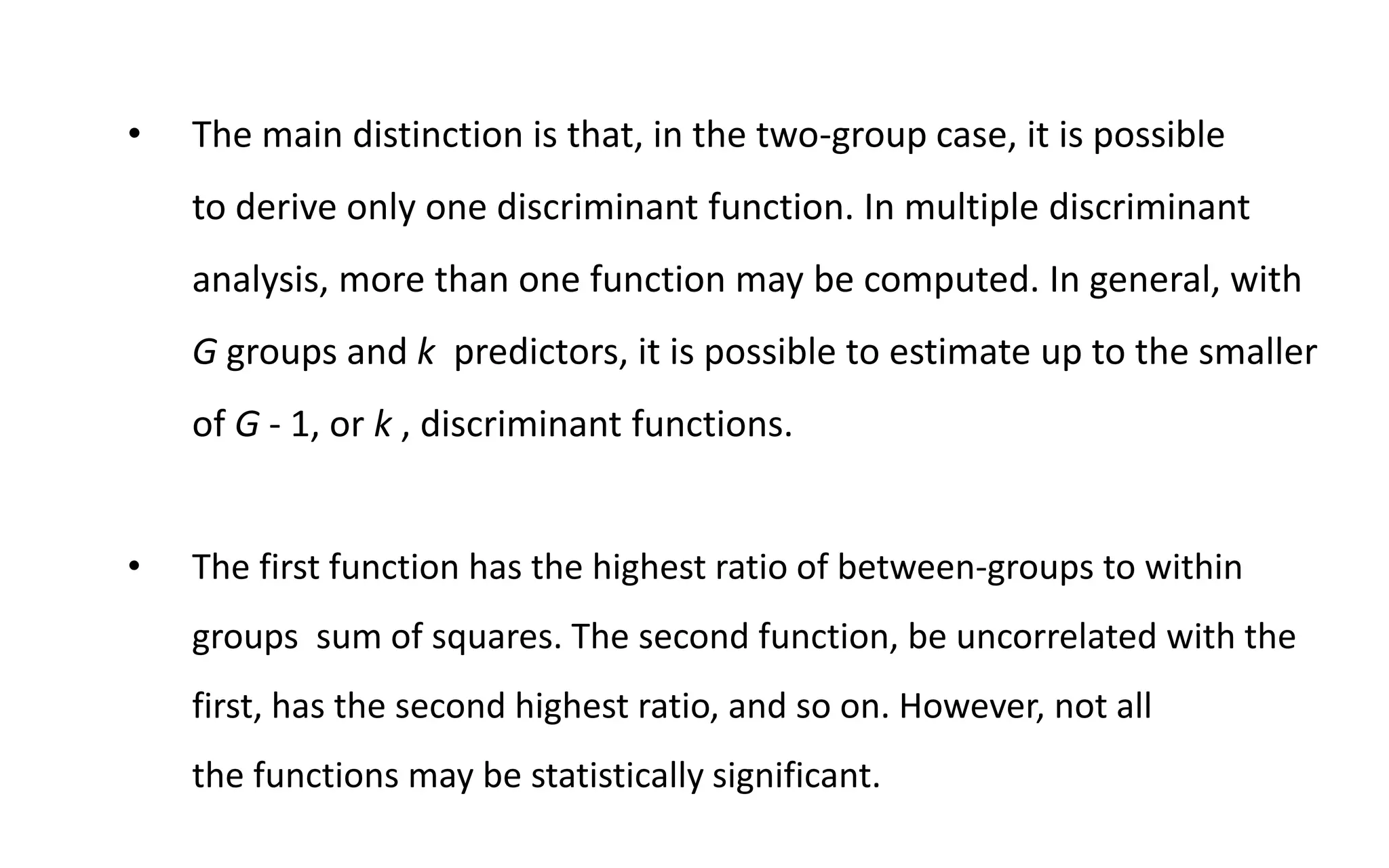 Multiple discriminant analysis | PPTX