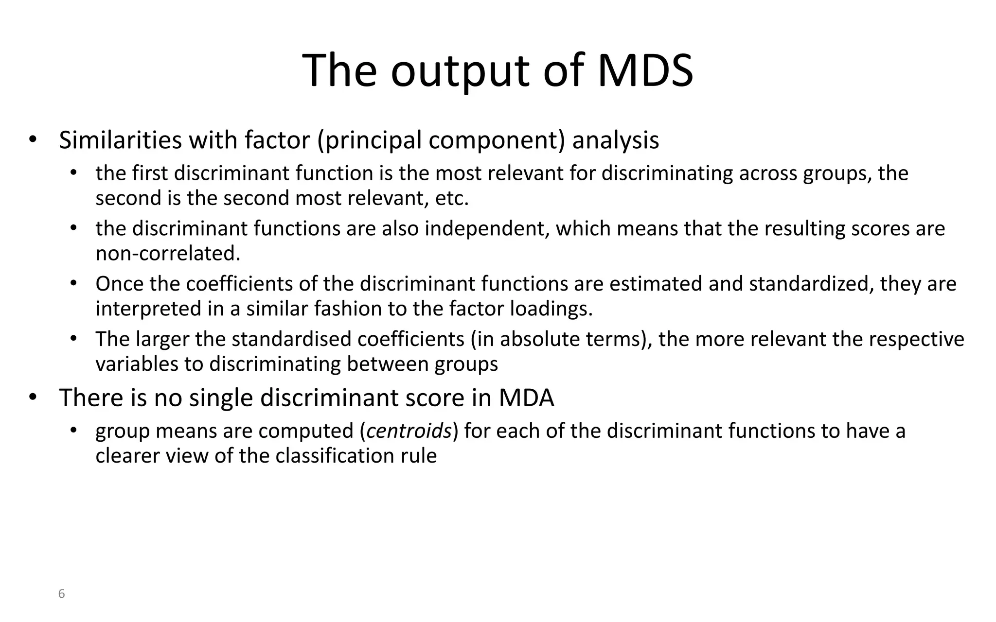 Multiple discriminant analysis | PPTX