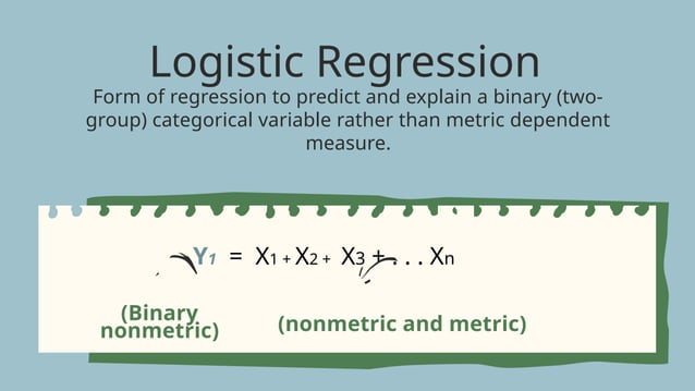 multiple discriminant analysis-logistic regression.pptx | Personal Finance
