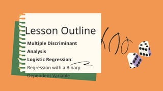 multiple discriminant analysis-logistic regression.pptx | Personal Finance