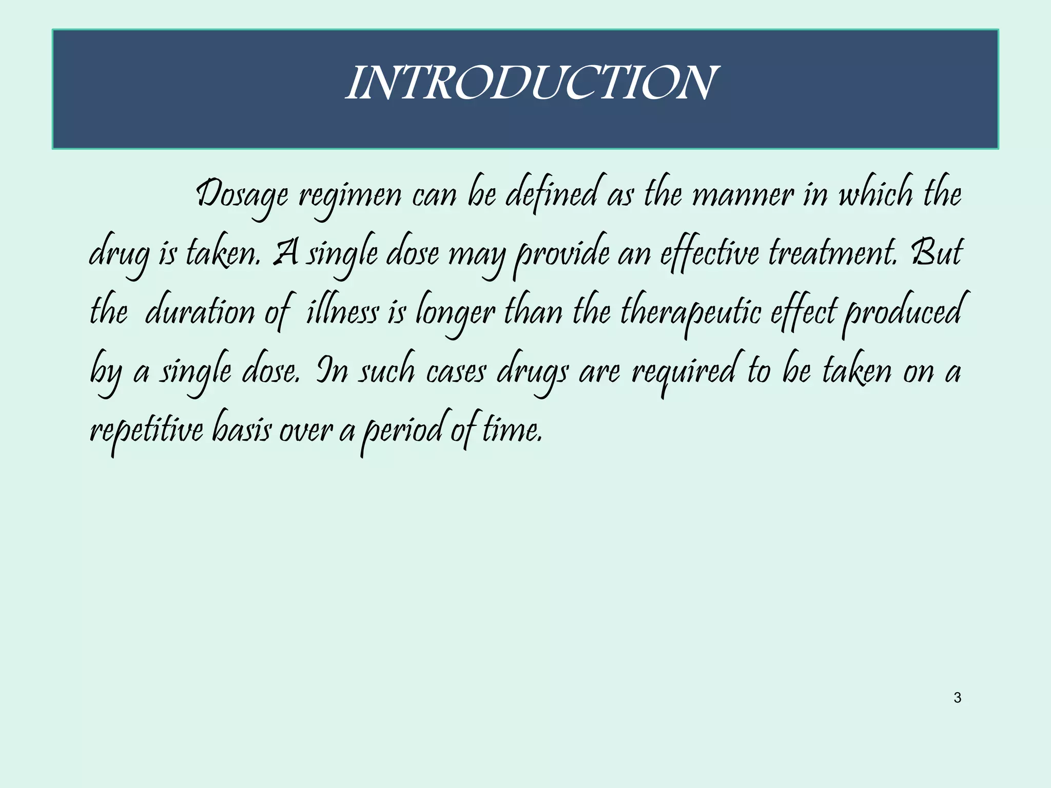 Multiple Dosage Oral Administration/ Dosage Regimen | PPTX