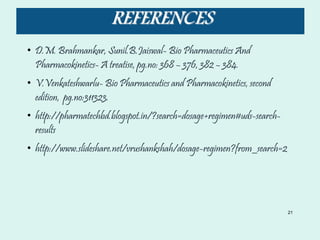 Multiple Dosage Oral Administration/ Dosage Regimen | PPT