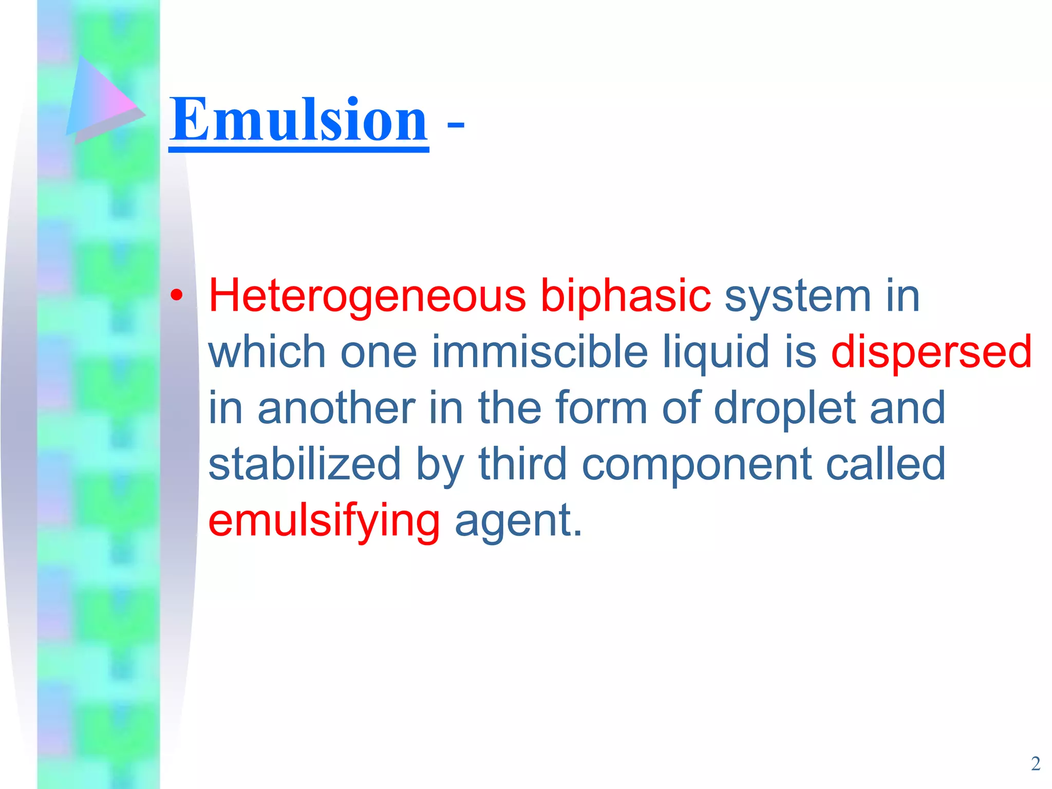 Multiple emulsion | PPTX