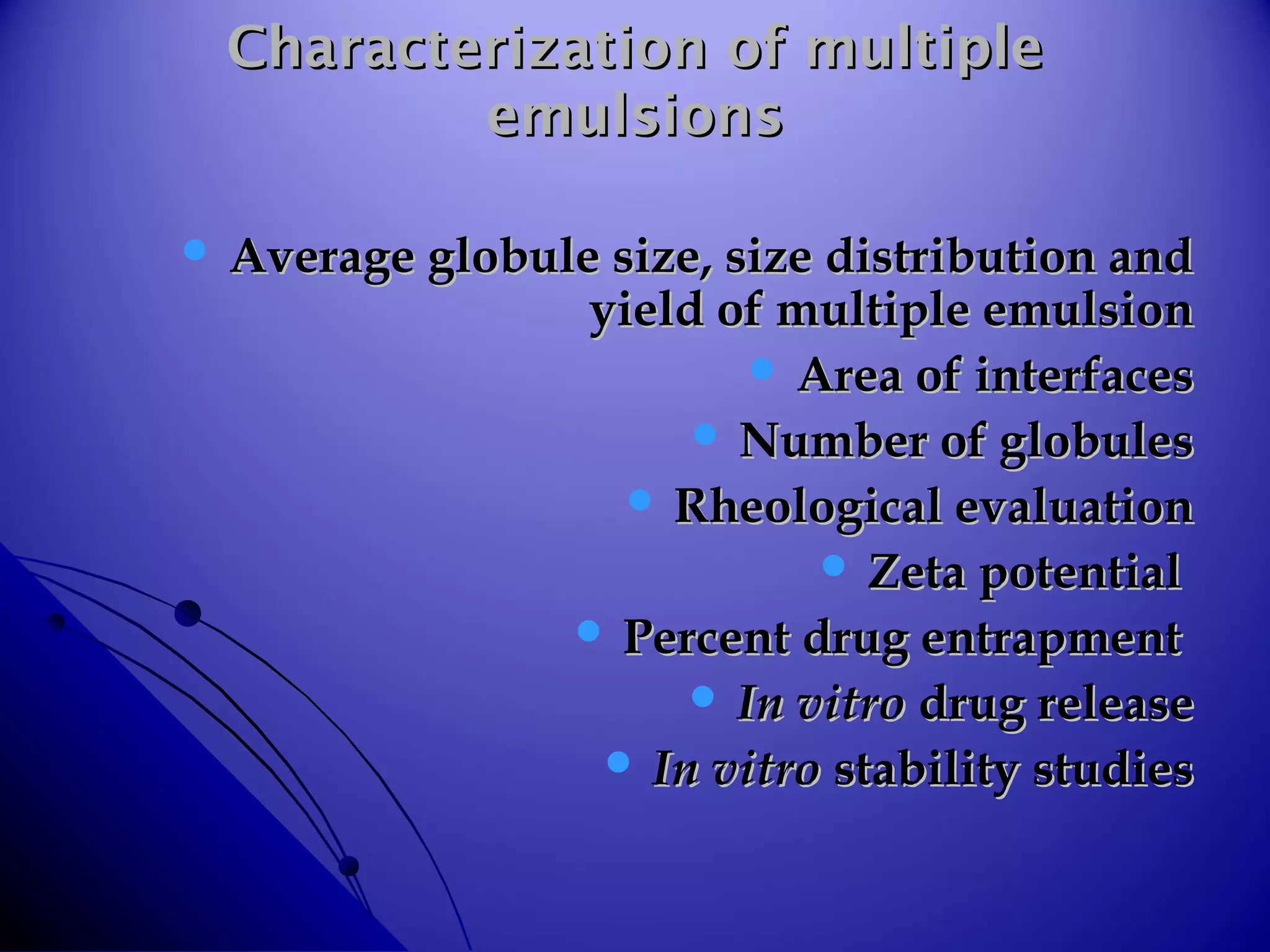 Multiple emulsion | PPT