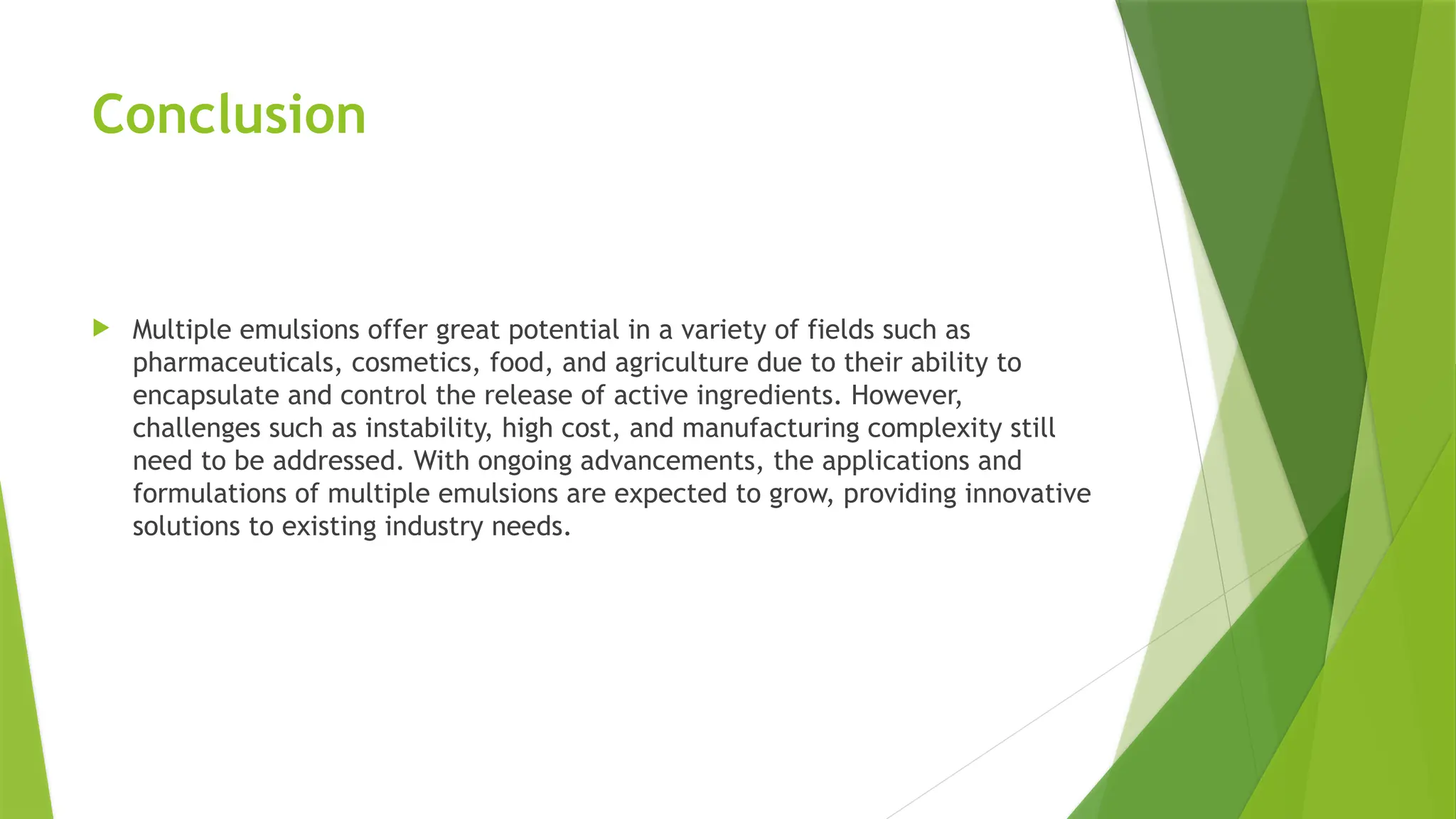 Multiple emulsions- Formulation and applications.pptx