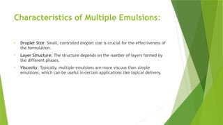 Multiple emulsions- Formulation and applications.pptx