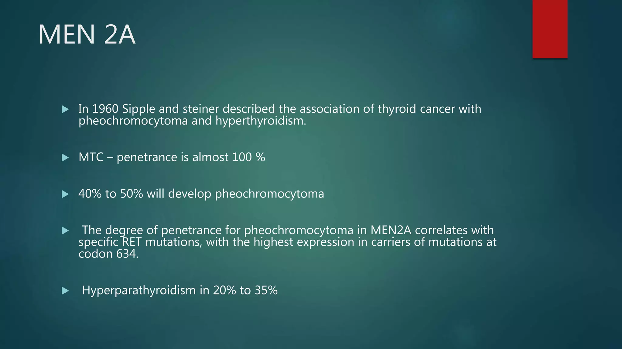 Multiple endocrine neoplasia and neuroendocrine tumour of pancrease | PPTX