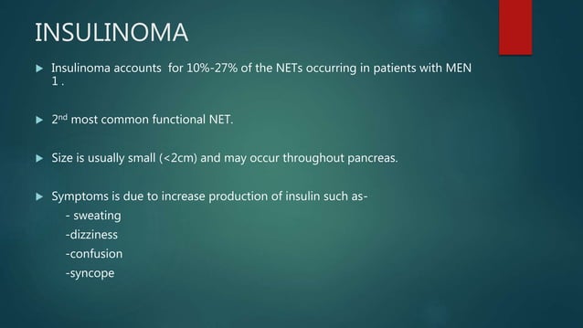 Multiple endocrine neoplasia and neuroendocrine tumour of pancrease | PPT