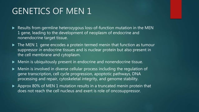 Multiple endocrine neoplasia and neuroendocrine tumour of pancrease | PPT