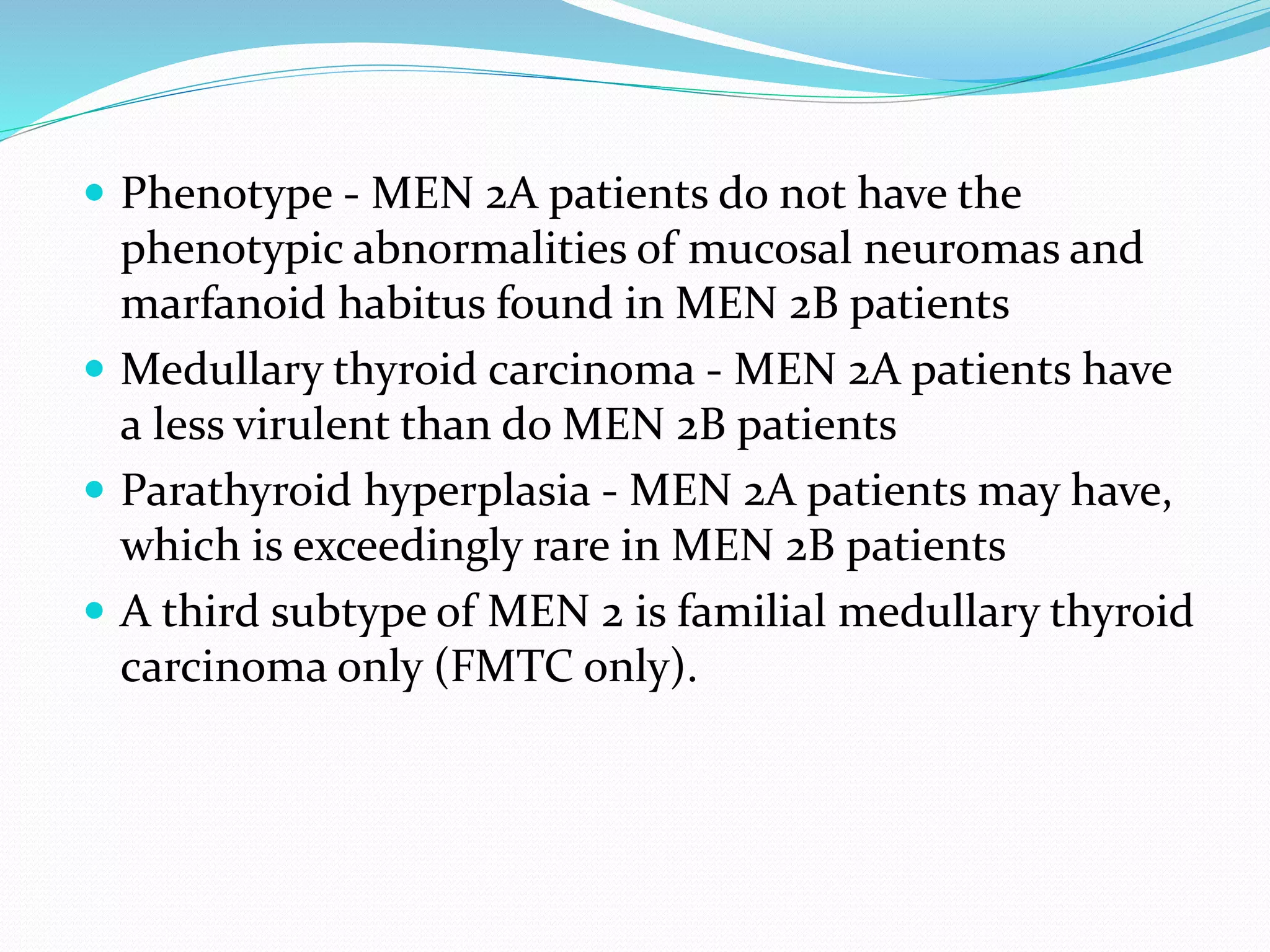 Multiple endocrine neoplasia (men) syndromes | PPTX