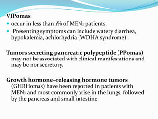 Multiple endocrine neoplasia (men) syndromes | PPTX