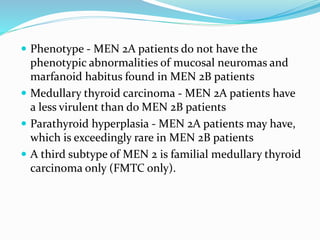 Multiple endocrine neoplasia (men) syndromes | PPTX
