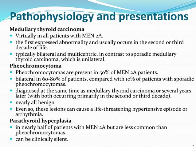 Multiple endocrine neoplasia (men) syndromes | PPTX | Endocrine and ...