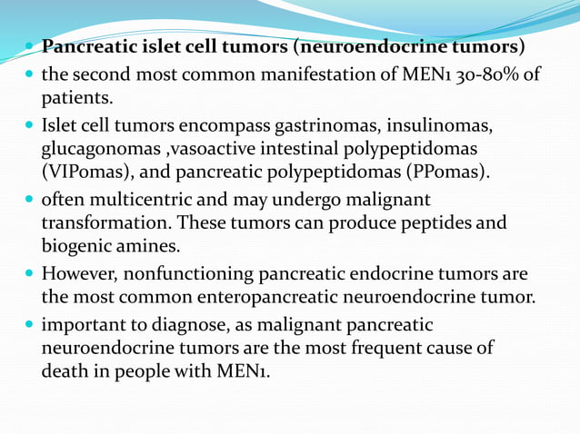 Multiple endocrine neoplasia (men) syndromes | PPTX | Endocrine and ...