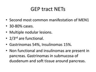 Multiple endocrine neoplasia type 1 | PPTX