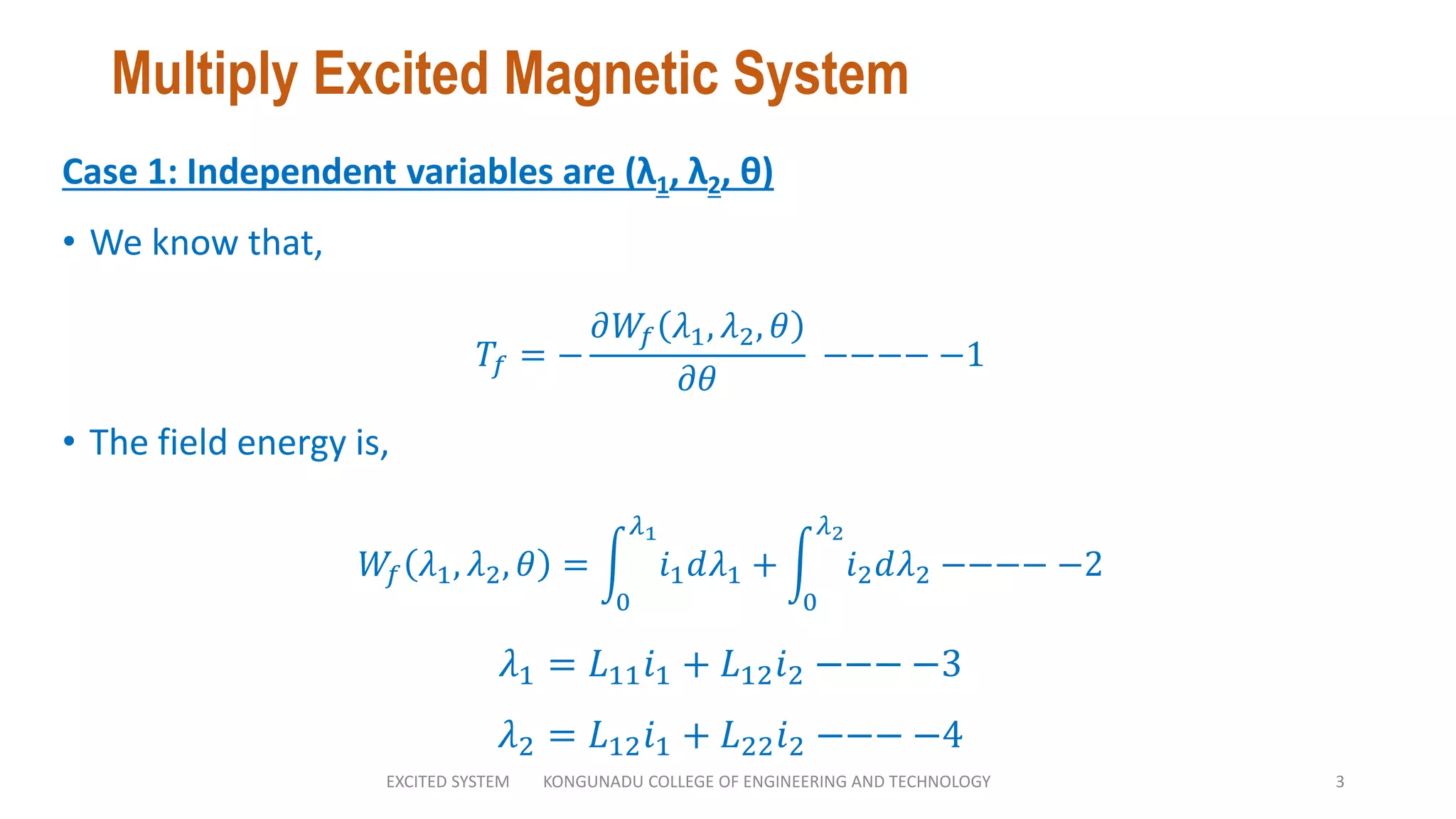 Multiple excited system | PDF