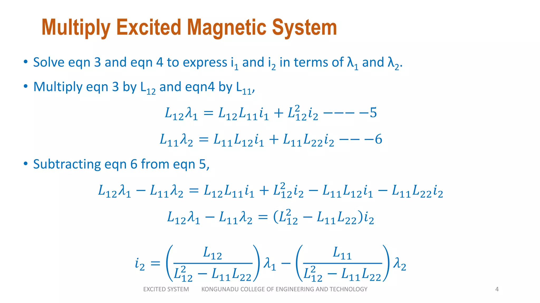 Multiple excited system | PDF