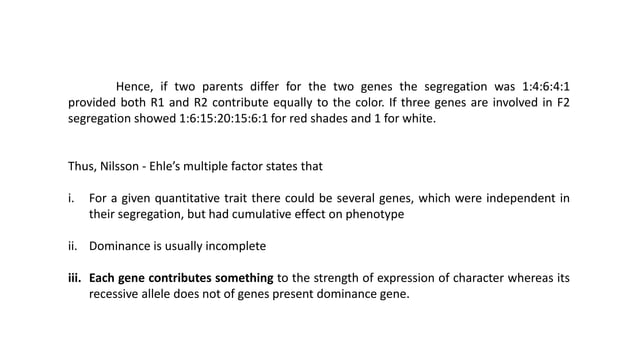 Multiple factor hypothesis | PPTX