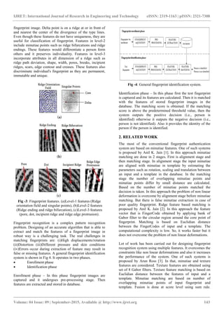 Multiple features based fingerprint identification system | PDF