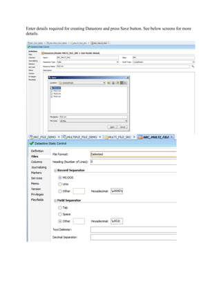 Multiple files single target single interface | DOCX