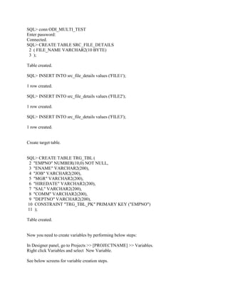 Multiple files single target single interface | DOCX
