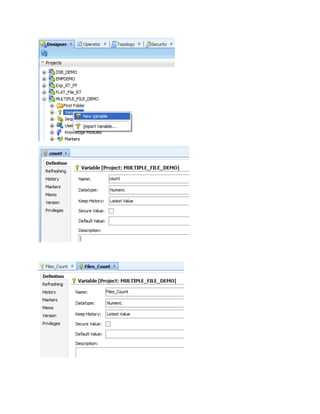 Multiple files single target single interface | DOCX