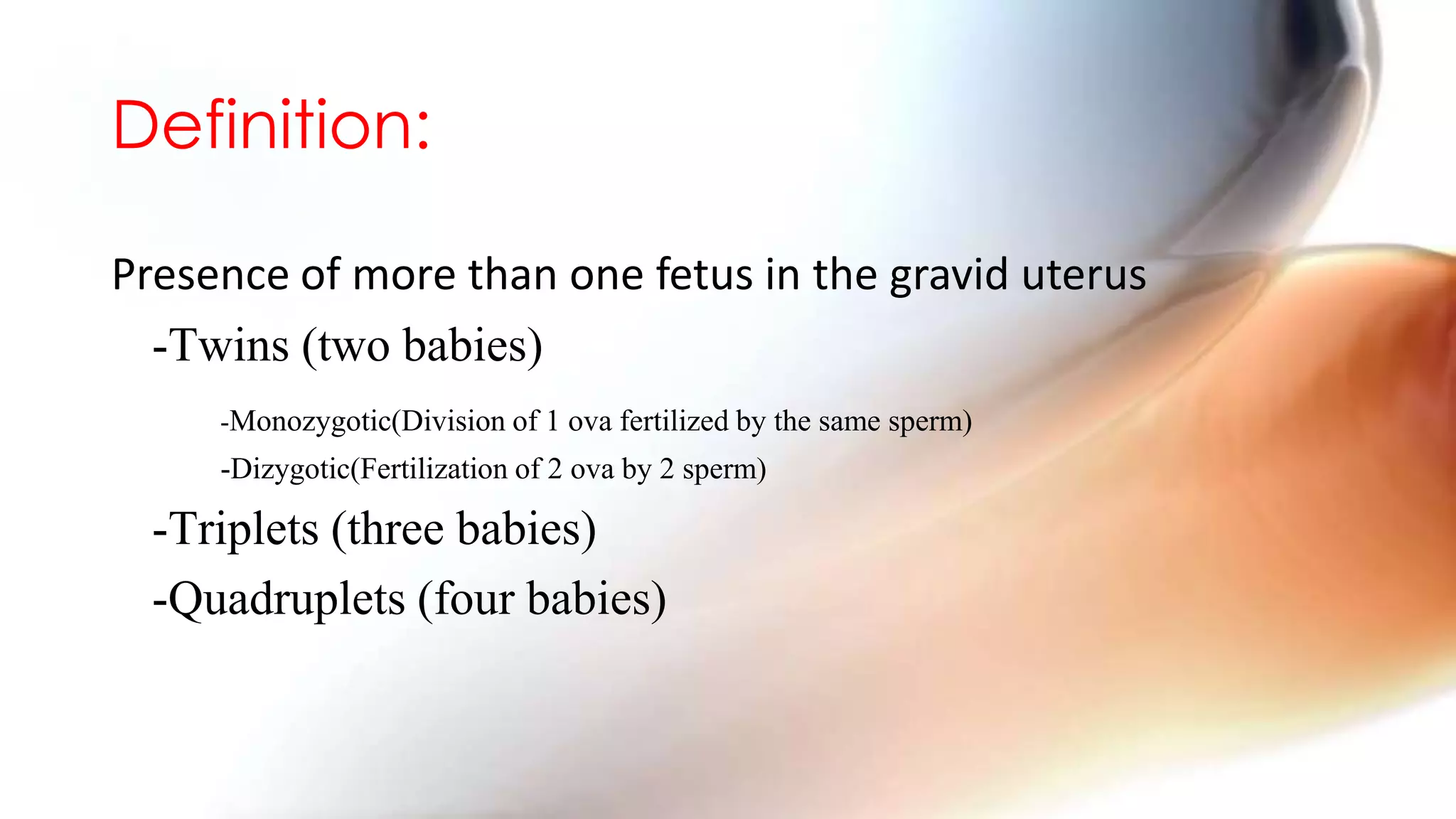 Multiple gestations | PPTX
