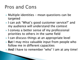 Multiple identities in social media | PPTX