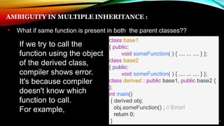 Multiple Inheritance | PPTX