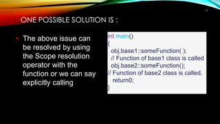 Multiple Inheritance | PPTX