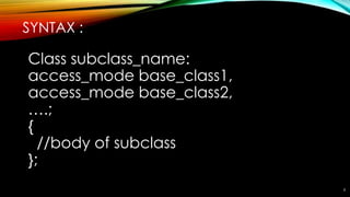 Multiple Inheritance | PPTX