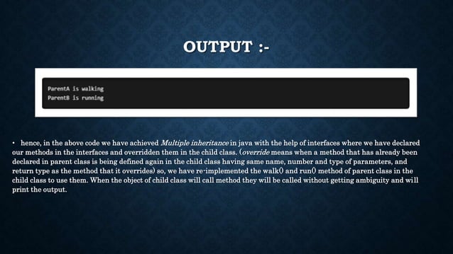 Multiple inheritance in java3 (1).pptx | Programming Languages | Computing