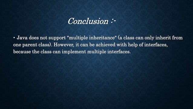 Multiple inheritance in java3 (1).pptx | Programming Languages | Computing