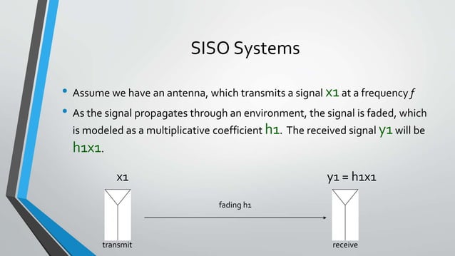 Multiple input & Multiple Output Systems | PPTX