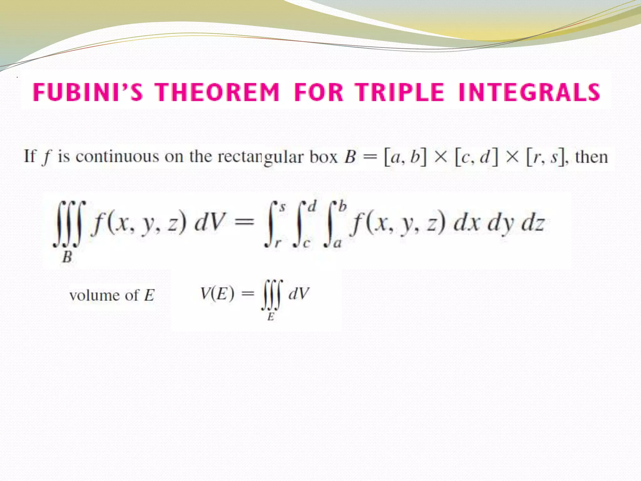 Multiple integral(tripple integral) | PPTX