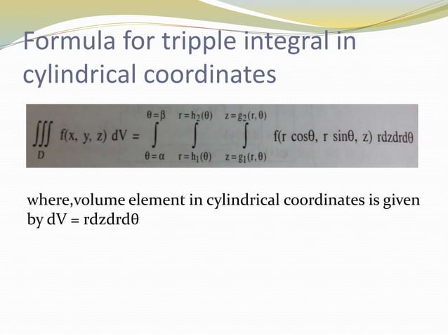 Multiple integral(tripple integral) | PPTX