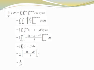 Multiple integral(tripple integral) | PPTX