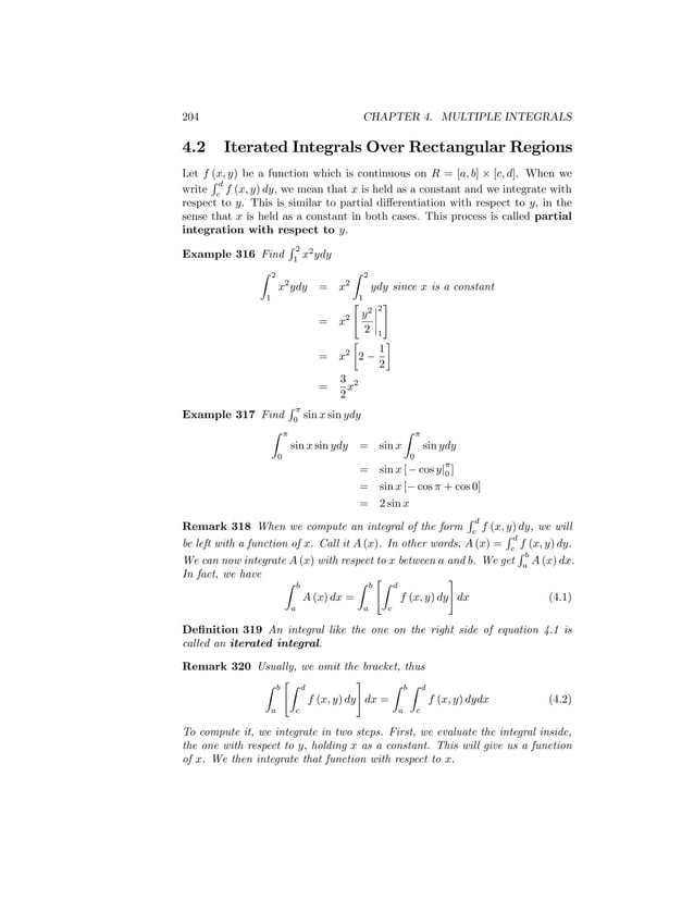 Multiple integrals | PDF