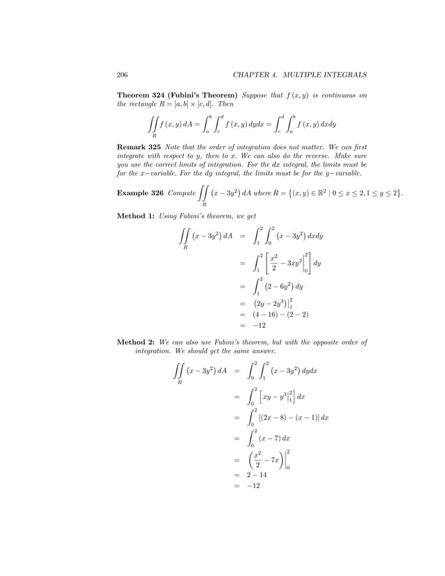 Multiple integrals | PDF