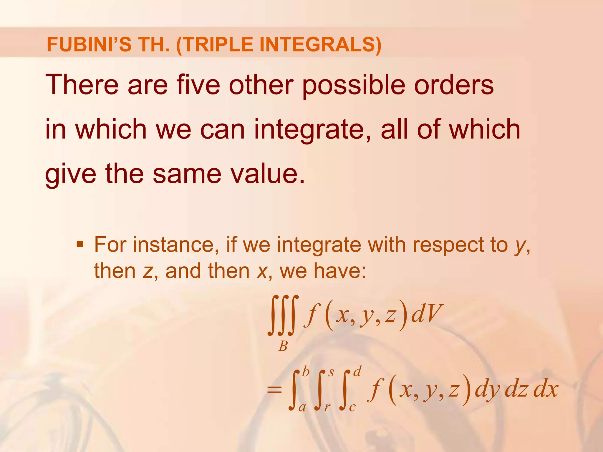 Multiple integrals | PPT
